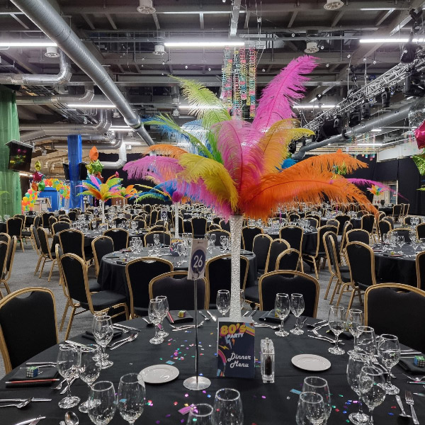 The Giant Party and Balloon Company - Ostrich Feather Displays