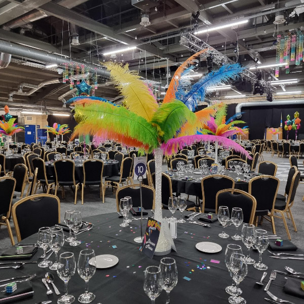 The Giant Party and Balloon Company - Ostrich Feather Displays